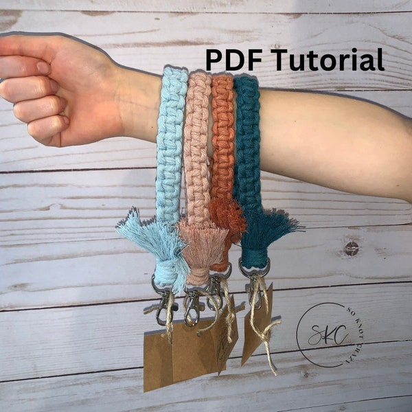 Macrame Keychain Pattern - Etsy