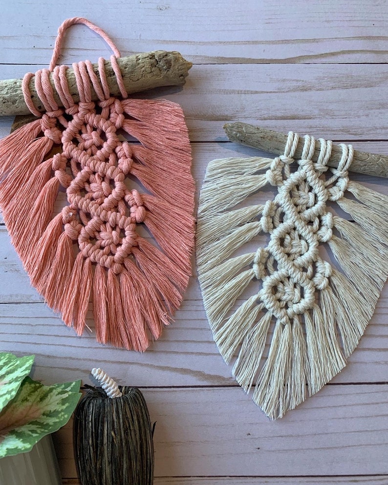 Macramé Leaf Tutorial Printable DIY Macramé Pattern Beginner Feather ...