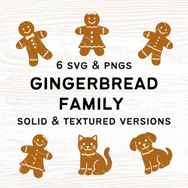 Gingerbread Family - Etsy