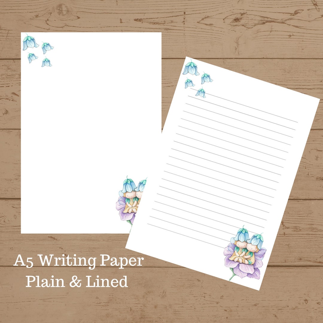 A5 Blossom Fairy Notepaper Set, Writing Paper, Stationery Pack - Etsy