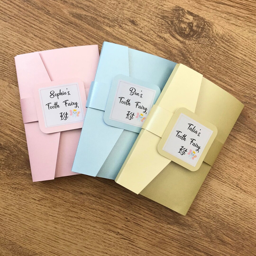 Tooth Fairy Kit, Personalised Tooth Bag With Stationery Set - Etsy