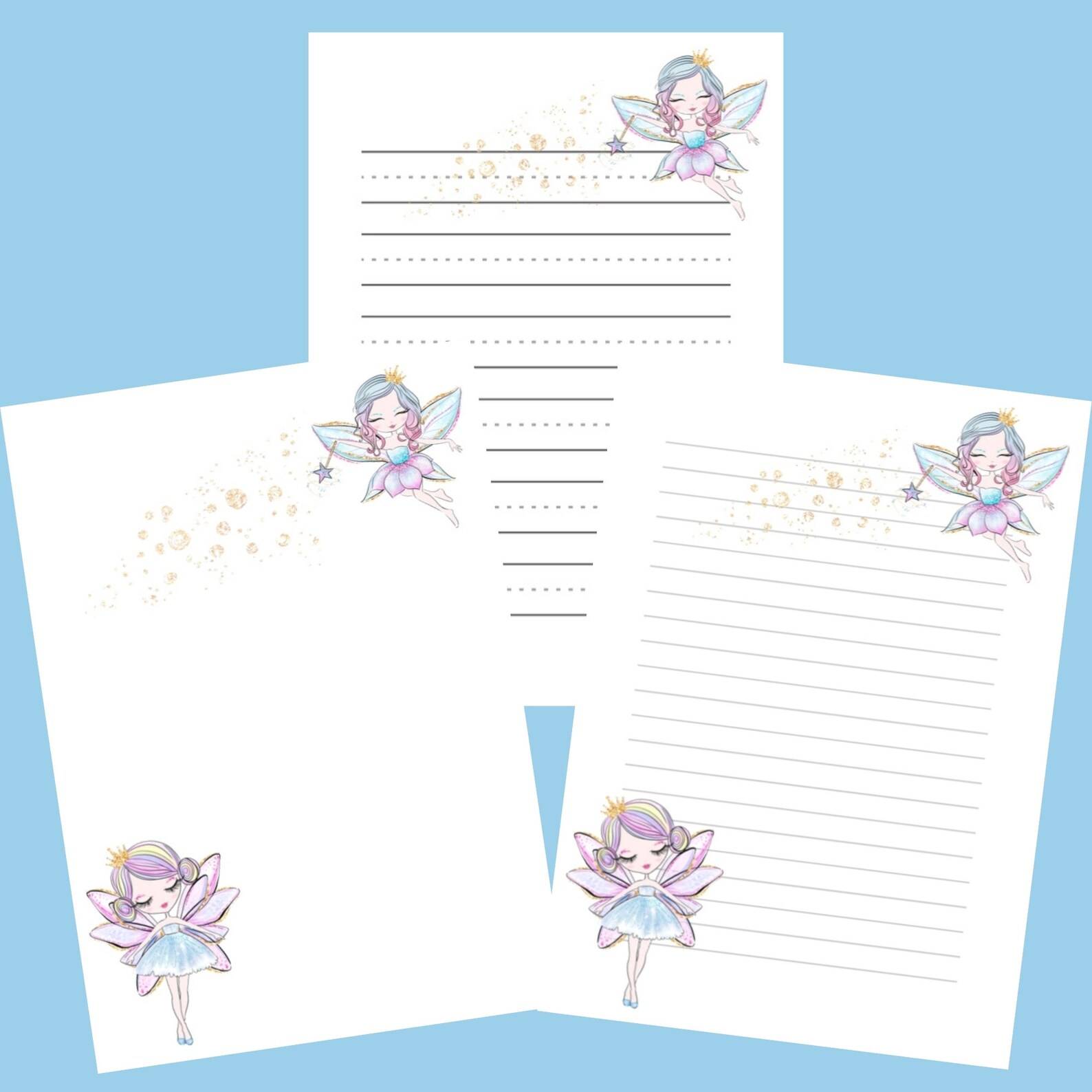 Fairy Writing Set Stationery Set Letter Writing Notepaper & | Etsy UK