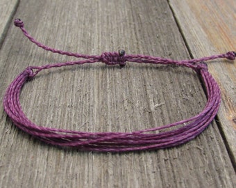 Stackable String Bracelet Adjustable and Waterproof Golden | Etsy