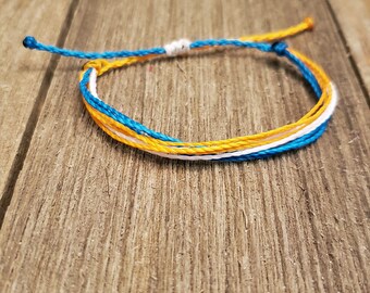 Stackable String Bracelet Adjustable Waterproof Green | Etsy