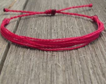 Stackable String Bracelet Adjustable and Waterproof Golden | Etsy