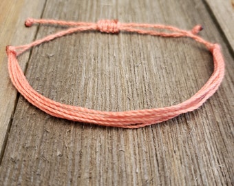 Stackable String Bracelet Adjustable and Waterproof Golden | Etsy