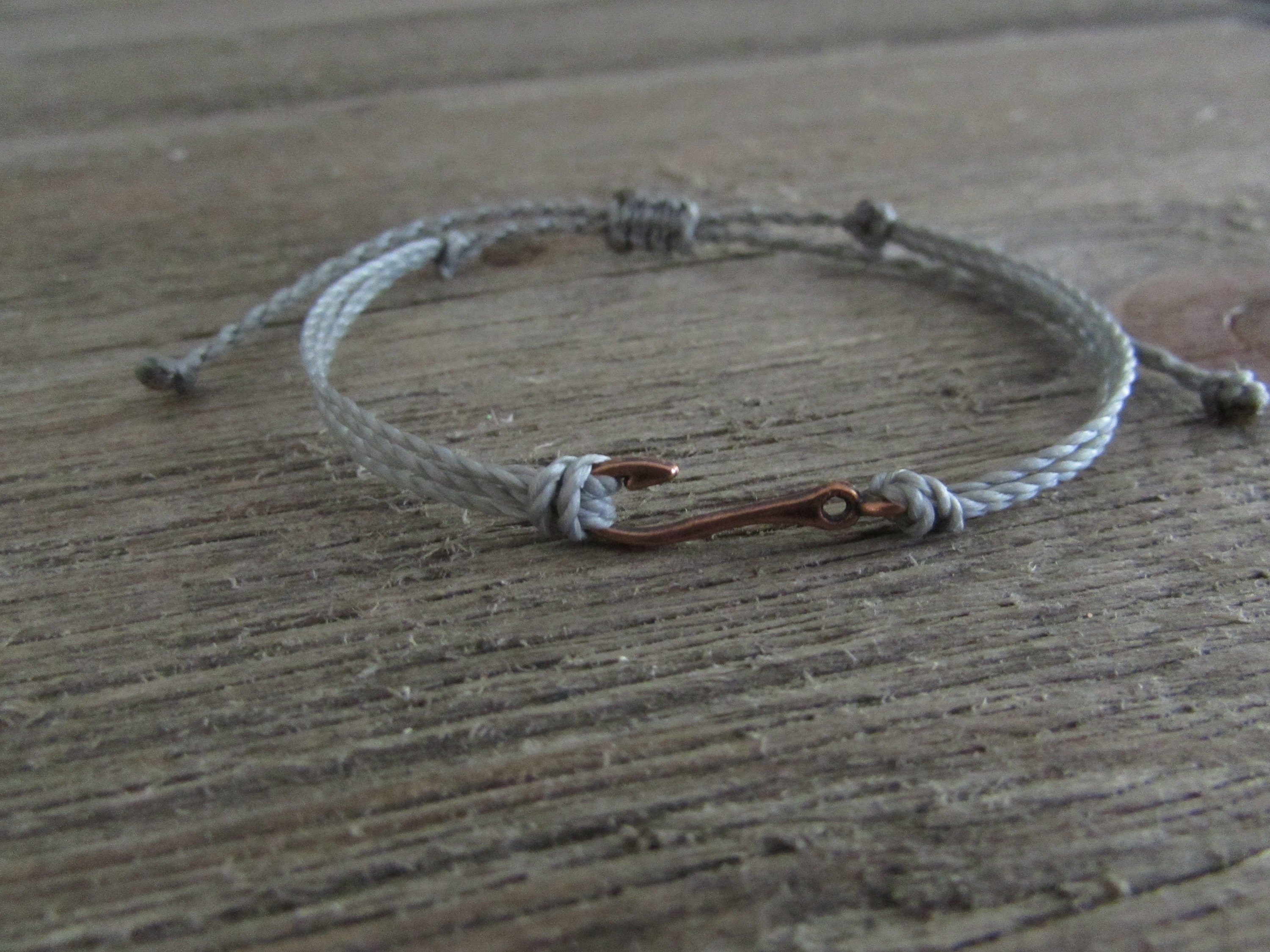 Customize Small Fish Hook String Bracelet Adjustable and - Etsy