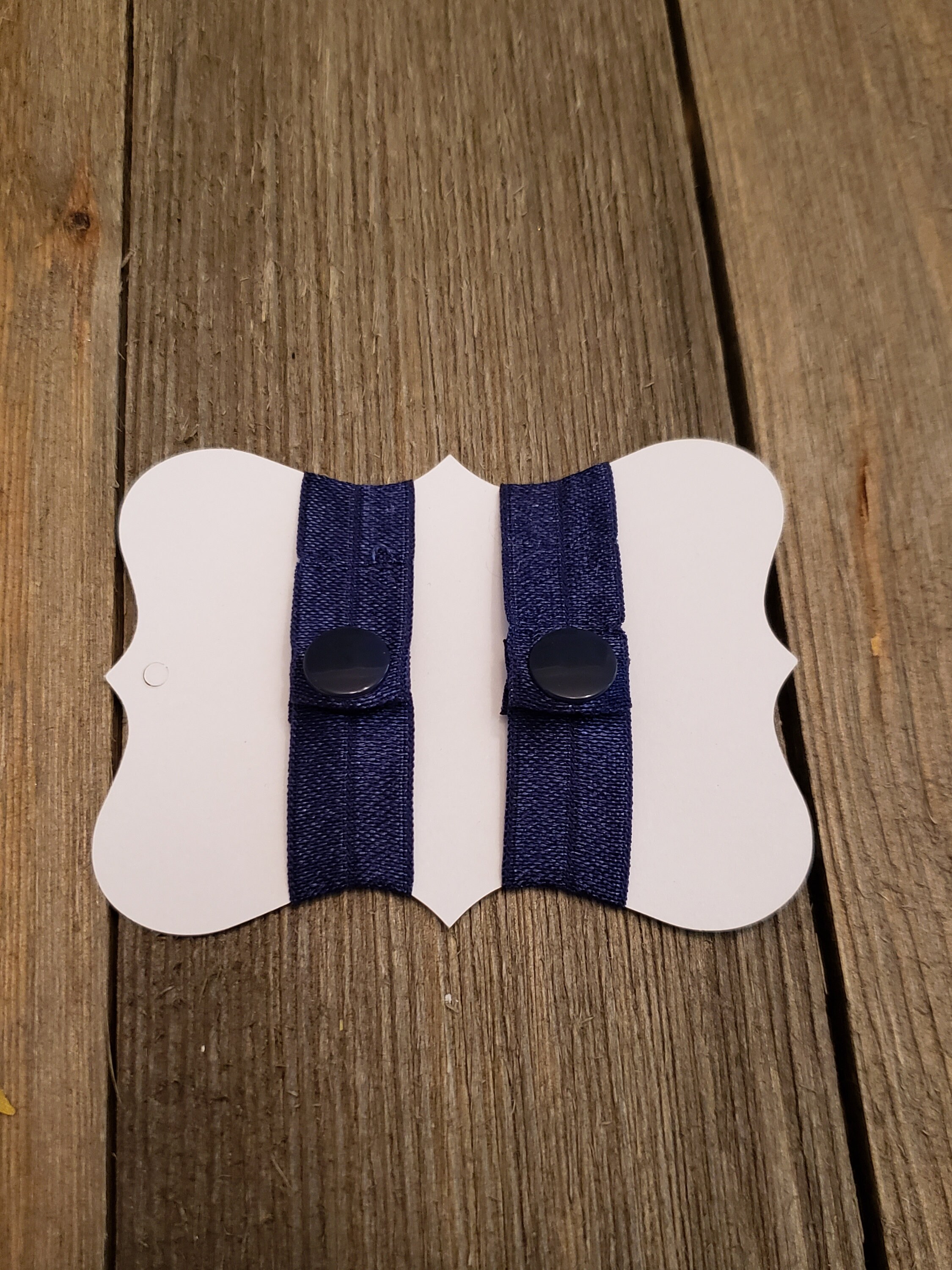Elastic Sleeve Holders Plastic Snaps Closure Ribbon Navy - Etsy