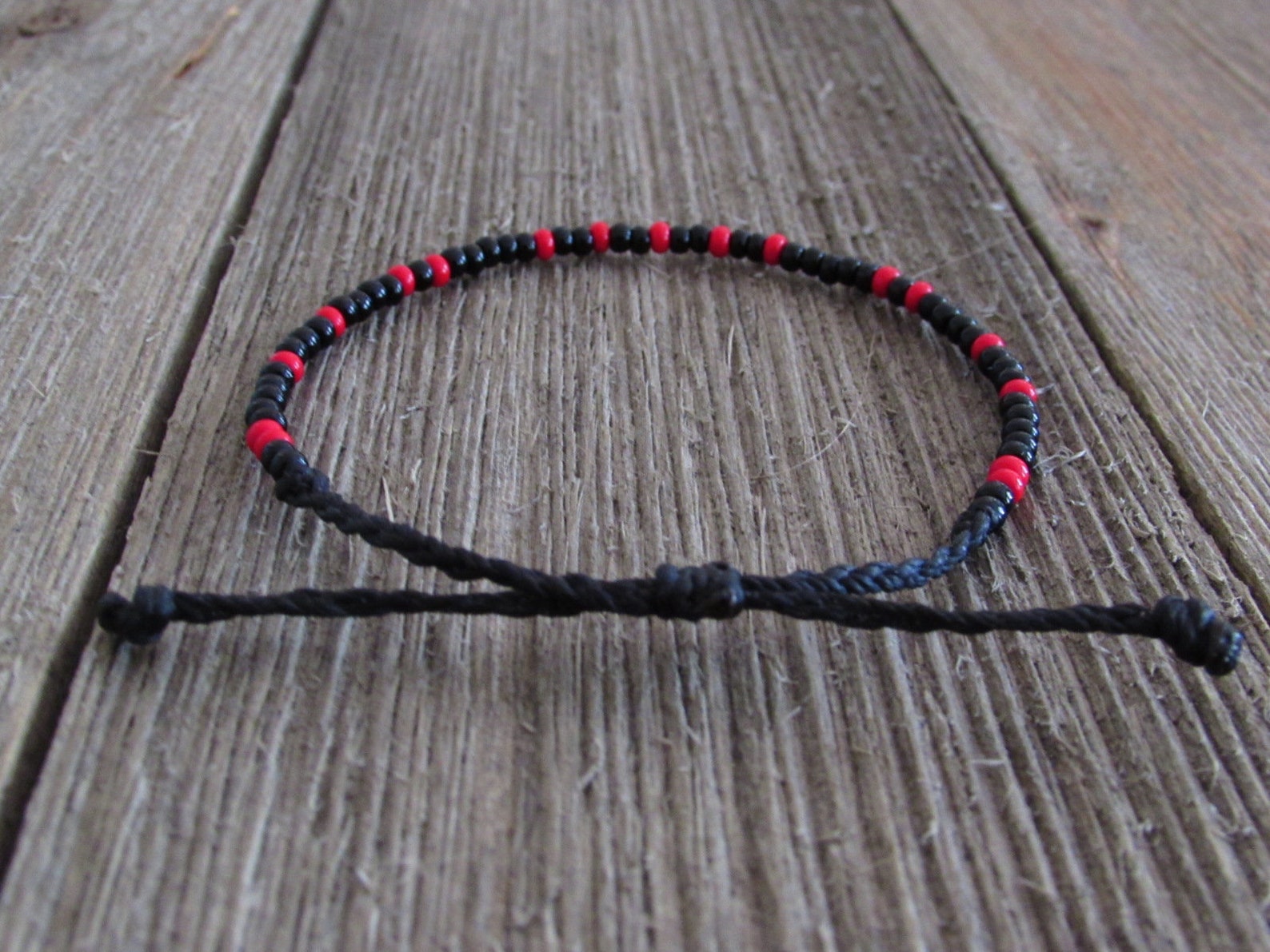 Stackable Glass Seed Bead String Bracelet | Adjustable, Waterproof ...