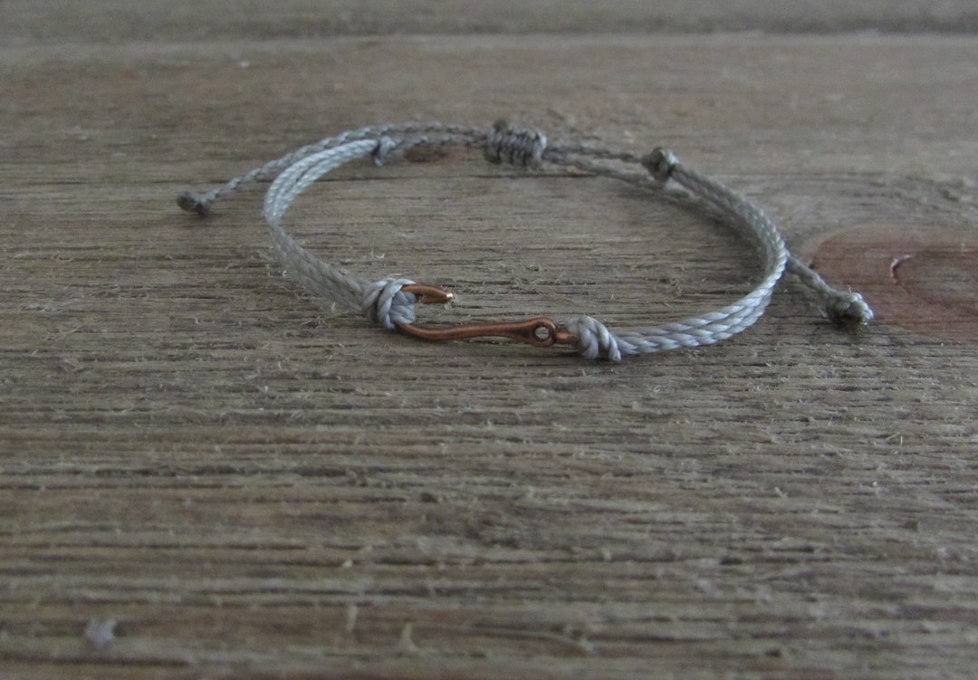 Customize | Small Fish Hook String Bracelet | Adjustable and Waterproof ...
