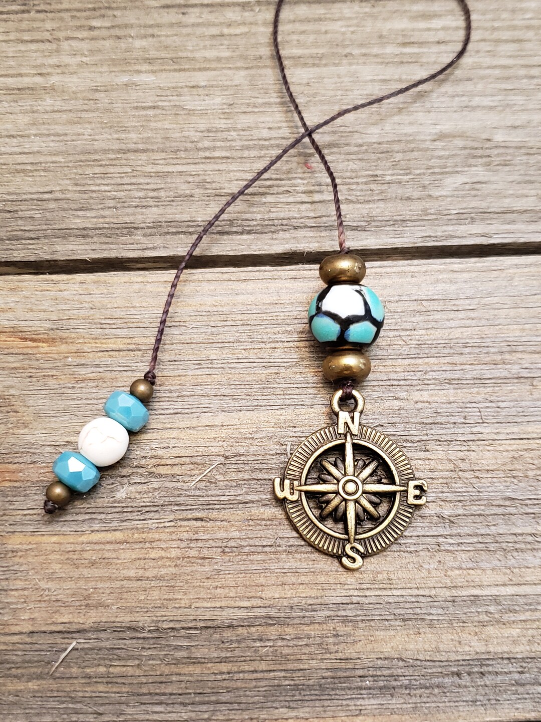 Gold Tone Compass Bookmark/book Thong | Fits up to 9 Inch Page | Fun ...