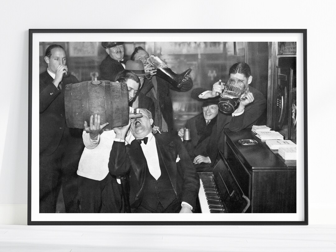 Vintage Prohibition Print, Vintage Wall Art, Beer Wall Art, Prohibition ...