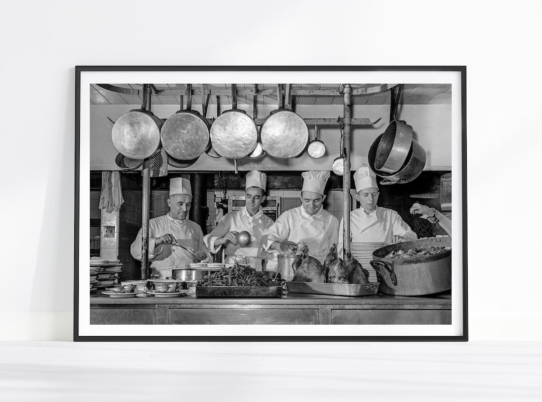 Vintage Kitchen Print, Retro Food Print, Chef Wall Art, Kitchen Print ...