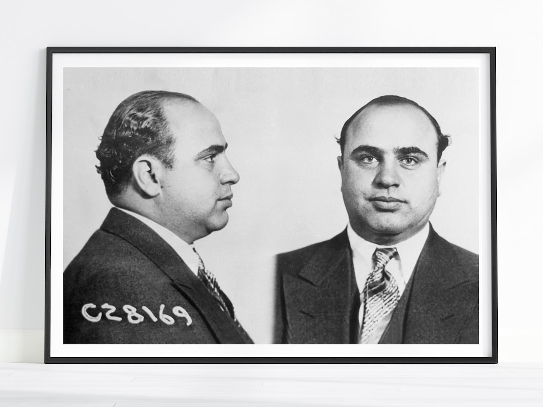 Vintage Prohibition Print, Al Capone Mugshot 1931, Al Capone Art ...