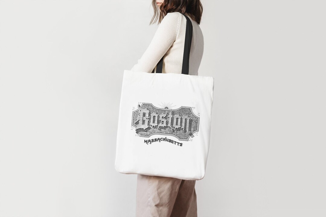 Boston Tote Bag, White Tote Bag, Canvas Tote Bag, Corporate Gifts ...