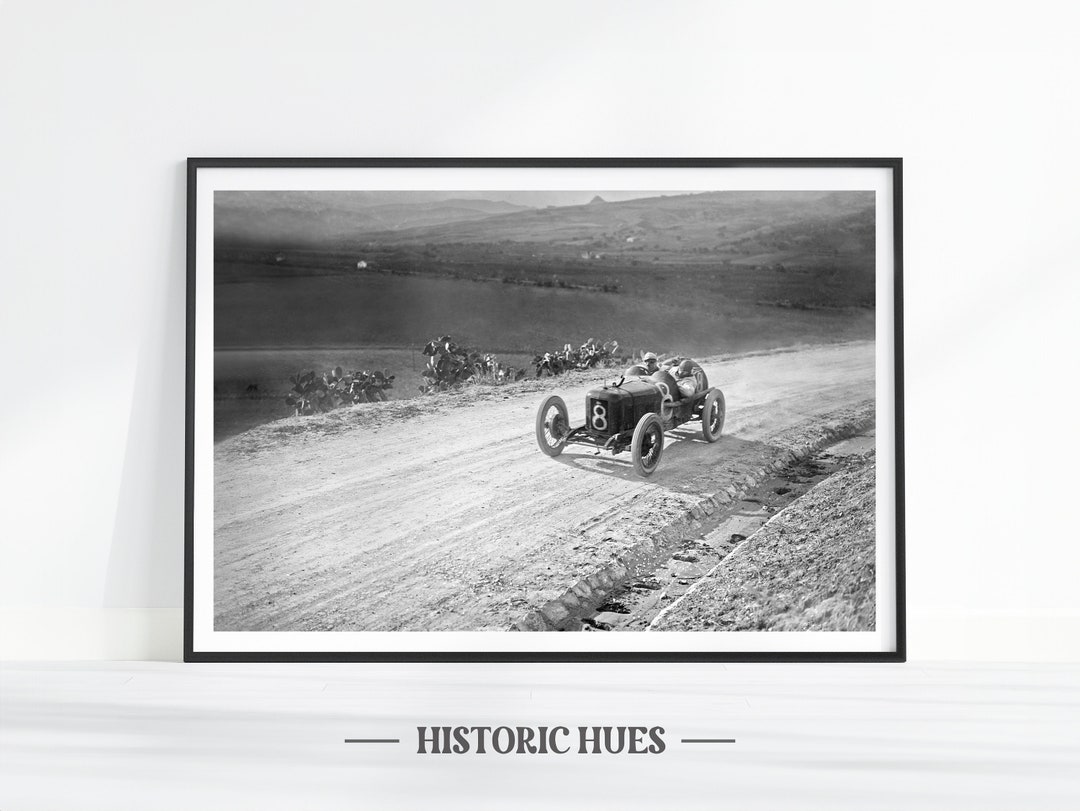 Race Car Wall Art, Vintage Racing Print, Auto Racing Poster, Racing Art ...