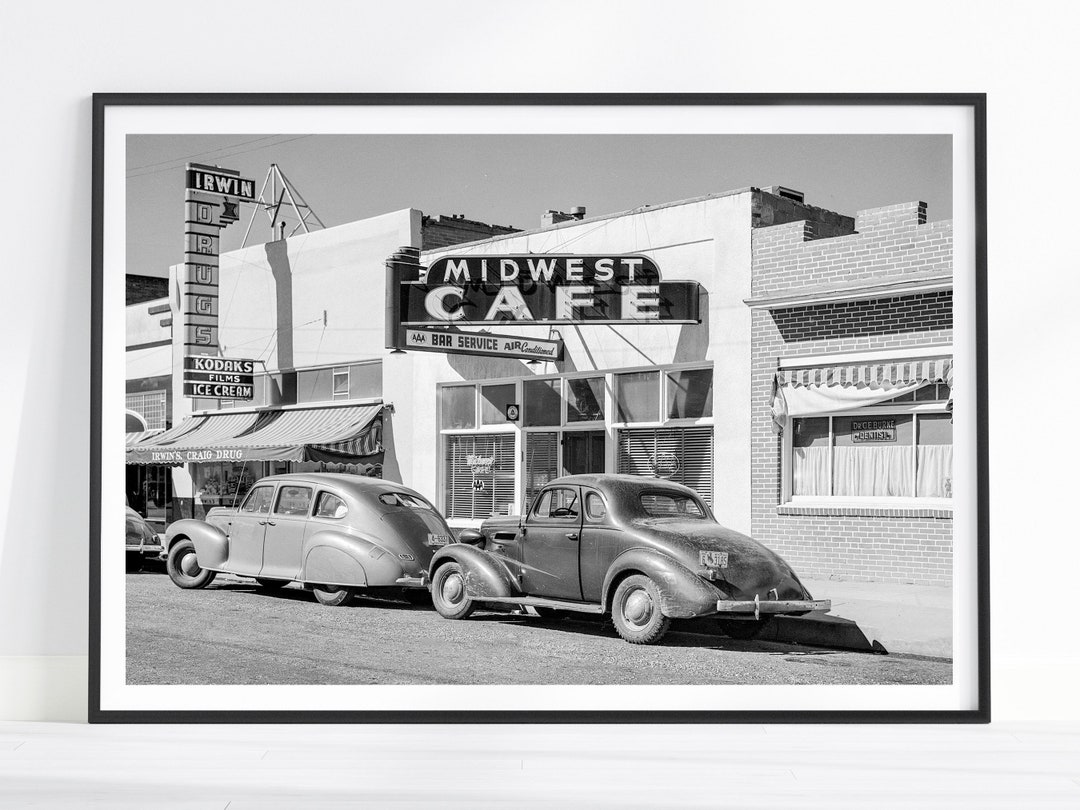 Vintage Cafe Print, Coffee Poster, Coffee Shop Print, Sidewalk Cafe ...