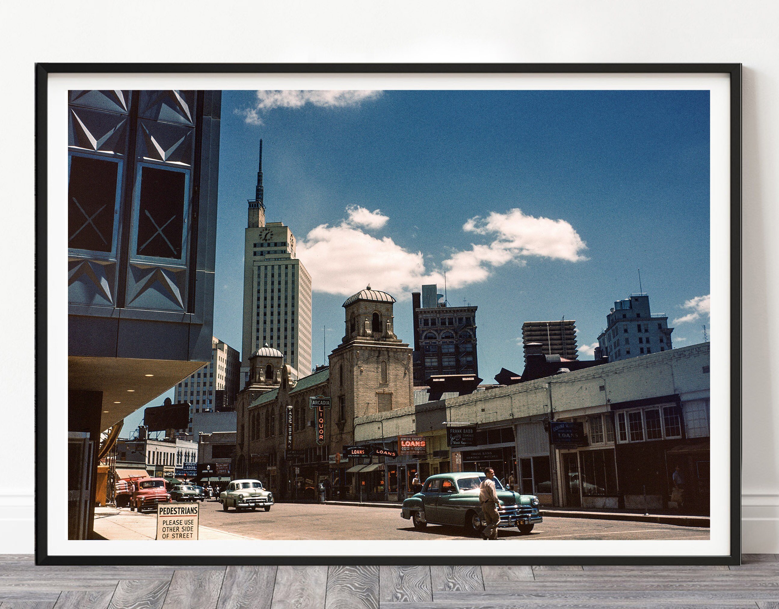 Vintage Dallas Print, 1954 Dallas Wall Art, Dallas Photography, Dallas ...