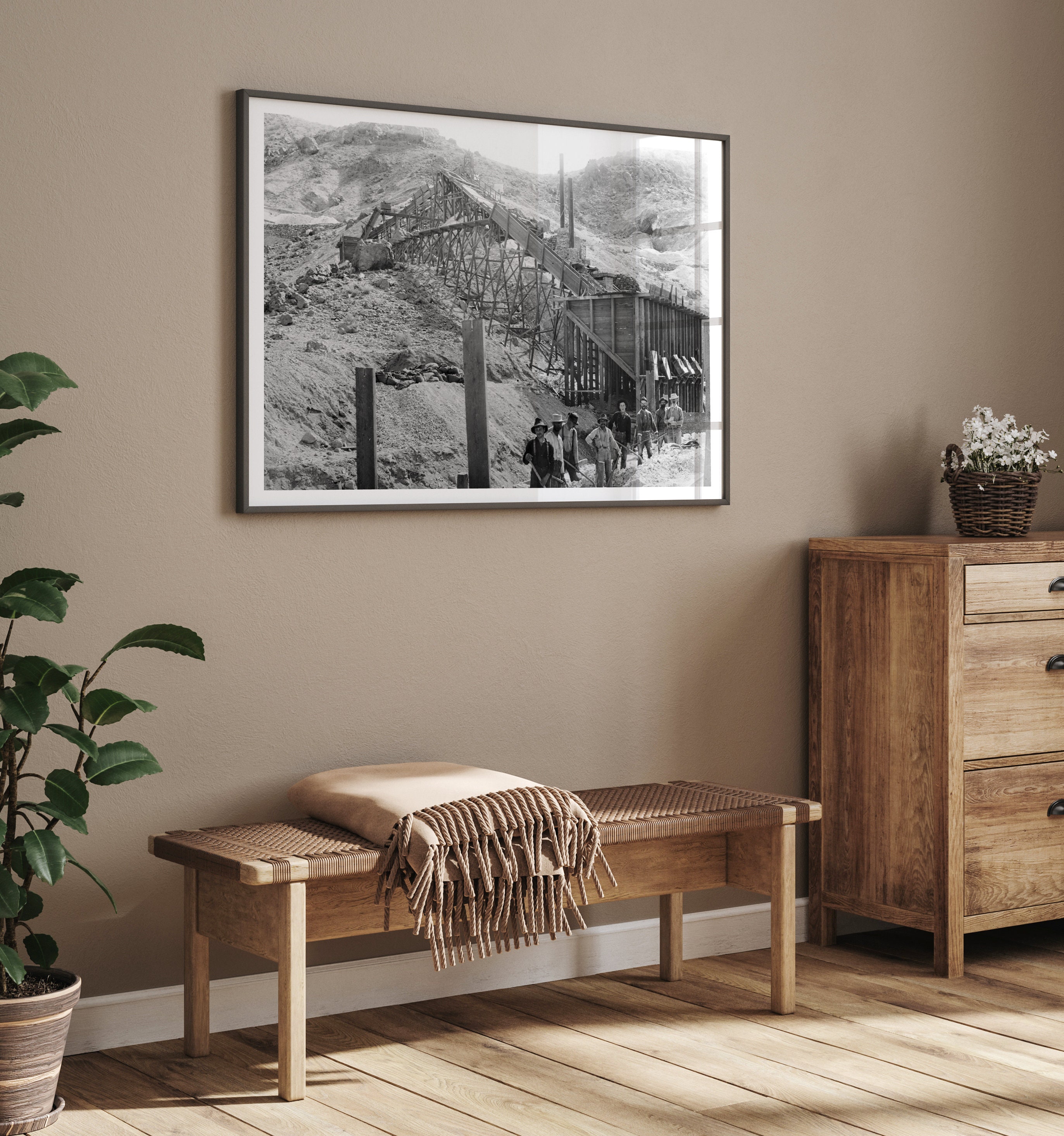 Vintage Mining Print, Mining Wall Decor, Mining Prints, Mining Poster ...