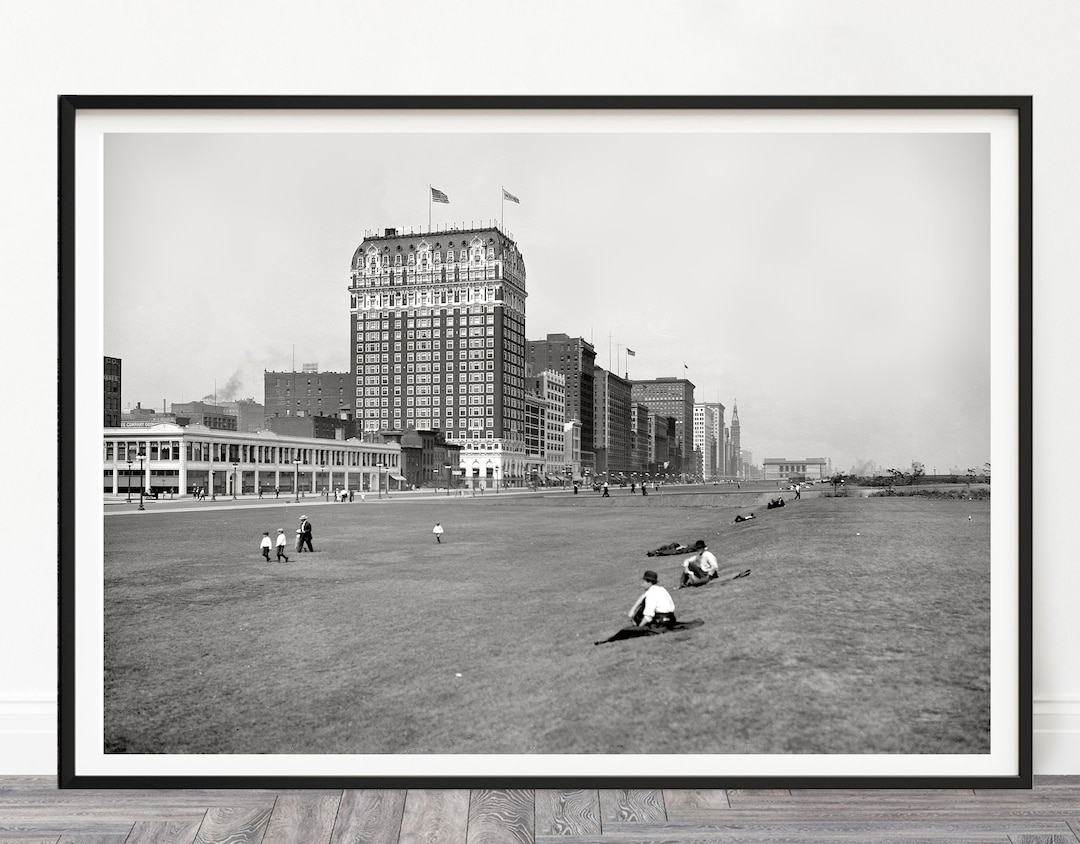 Vintage Chicago Print, 1906, Chicago Wall Art, Illinois Print, Chicago ...