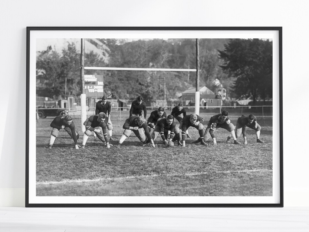 Vintage Football Print, Football Print, Football Wall Art, Football ...