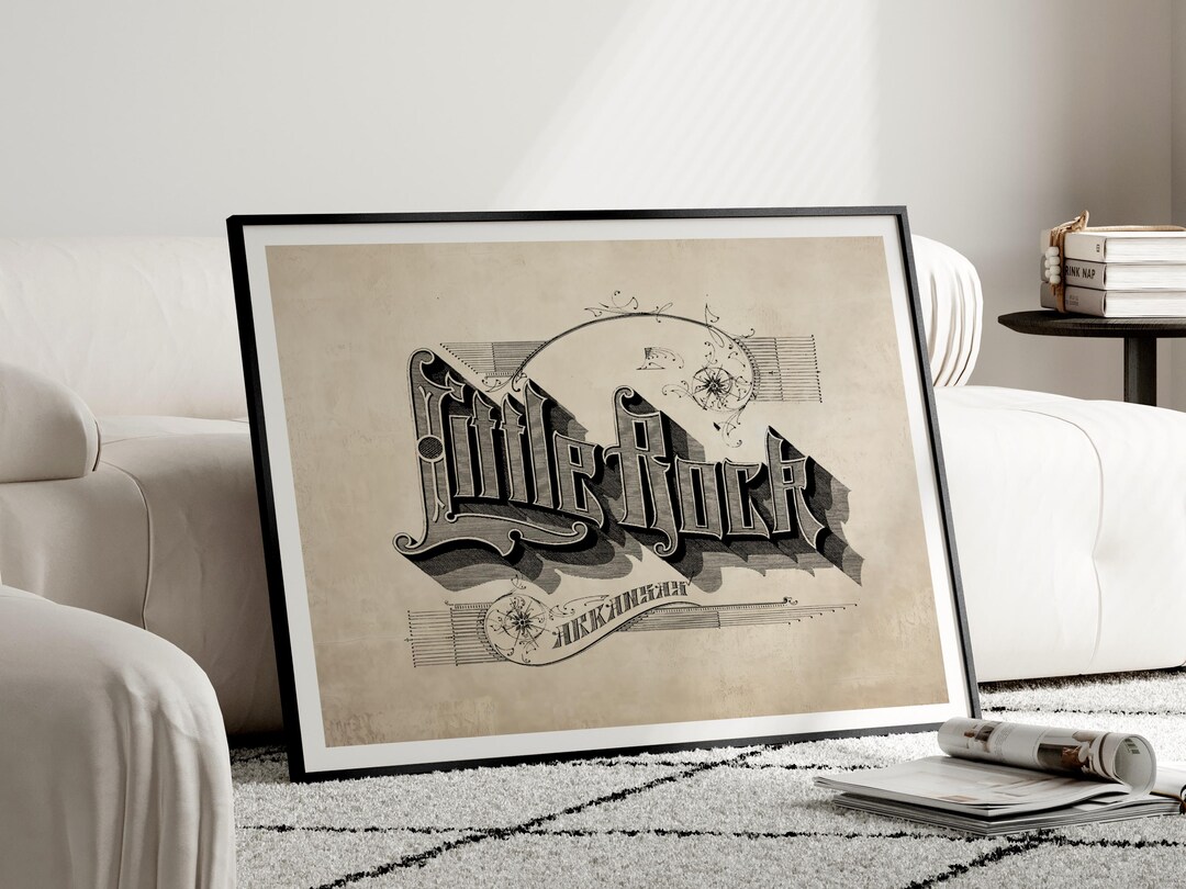 Little Rock Print, Little Rock Art Print, Little Rock Wall Art, Little ...