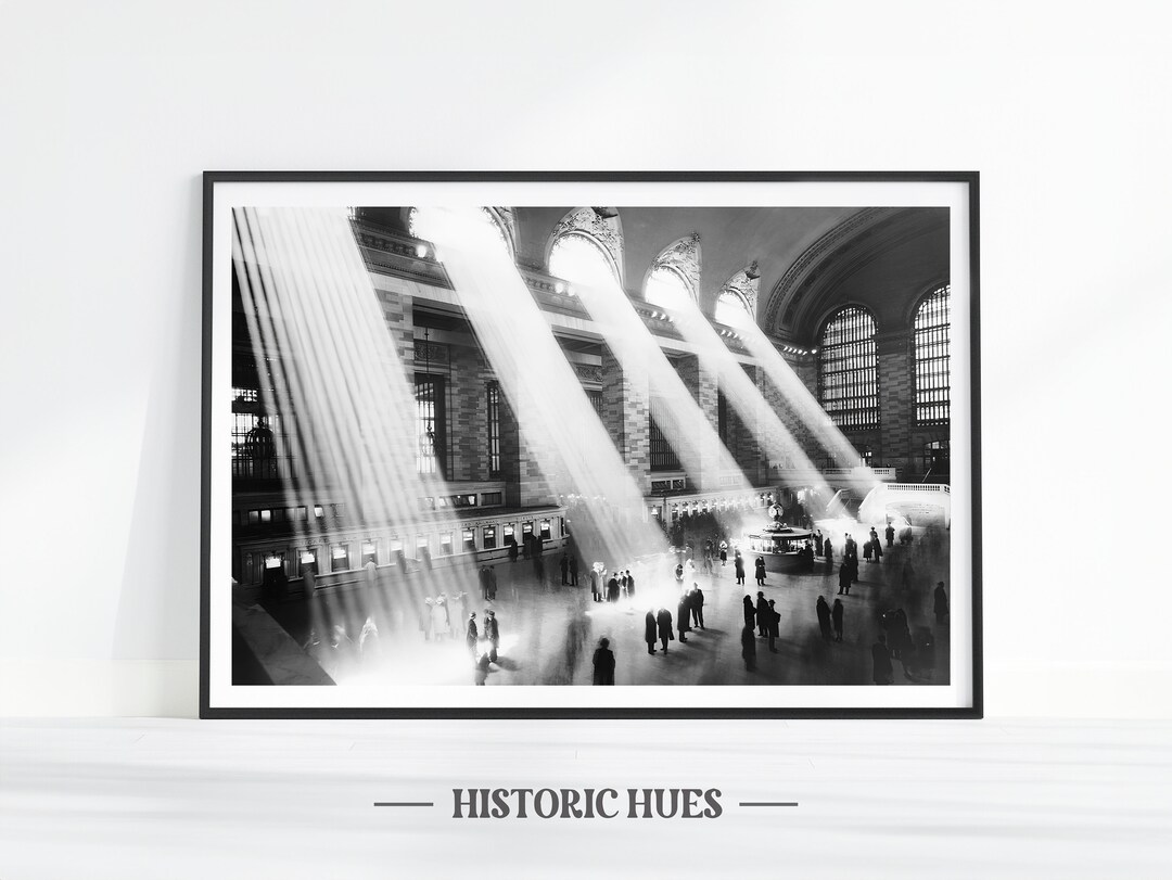 Vintage New York Print, Grand Central Station Print, New York City ...