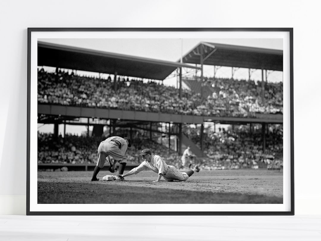 Baseball Print, Vintage Baseball Photo, Baseball Wall Art, Black and ...