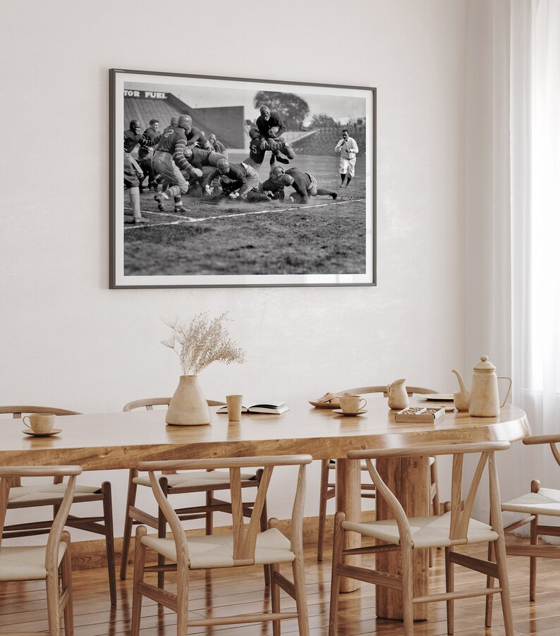 Vintage Football Print, 1924 Football Print, Football Wall Art ...