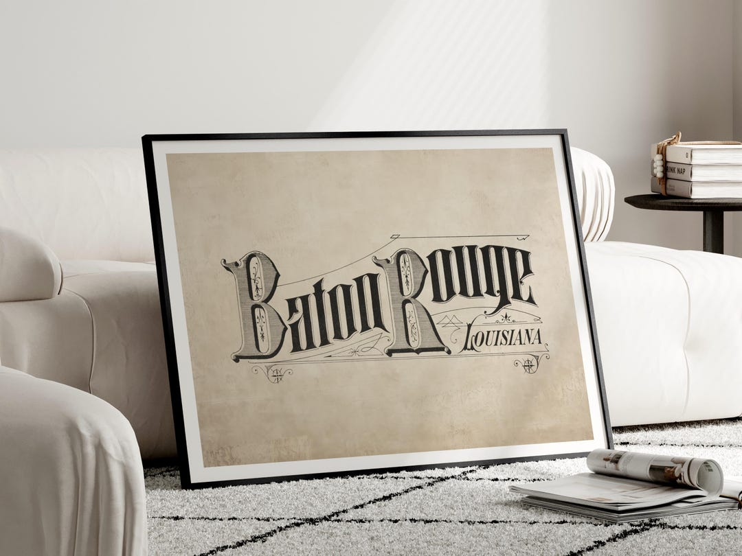 Baton Rouge Print, Baton Rouge Art, Baton Rouge Art Print, Baton Rouge ...