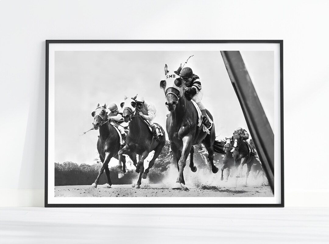 Vintage Horse Racing Print, Horse Racing Photo, Horse Racing Poster ...