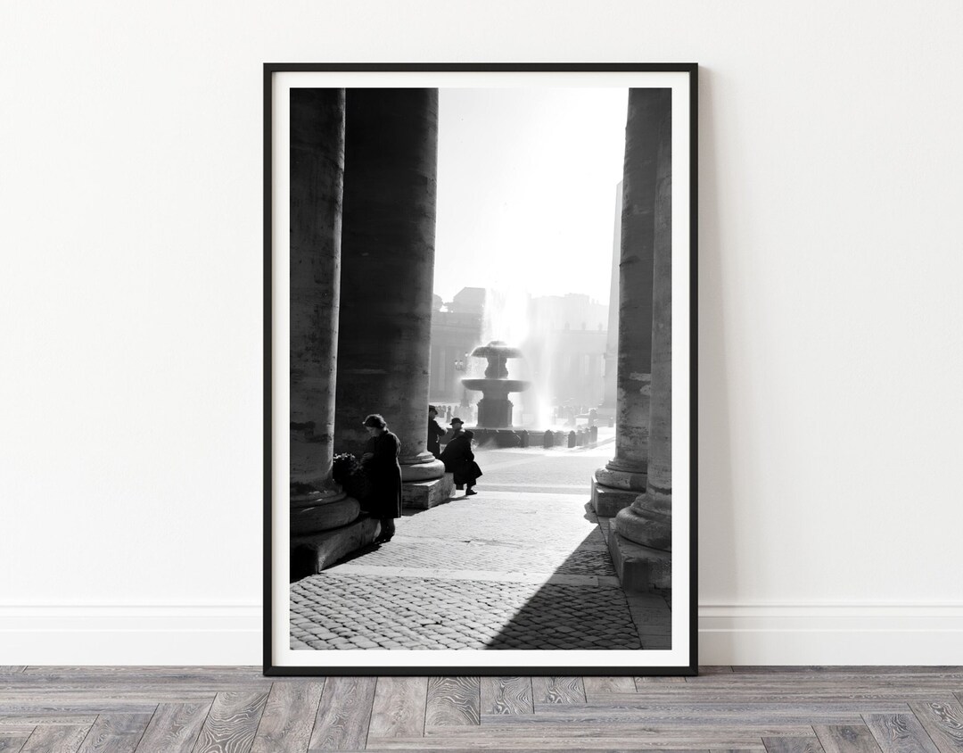 Vintage Rome Print, Vatican Print, Rome Prints, Rome Wall Art, Vatican ...
