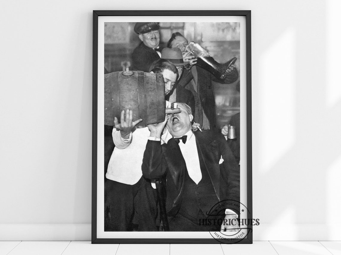 Vintage Prohibition Prints, Prohibition Wall Art, Black and White ...