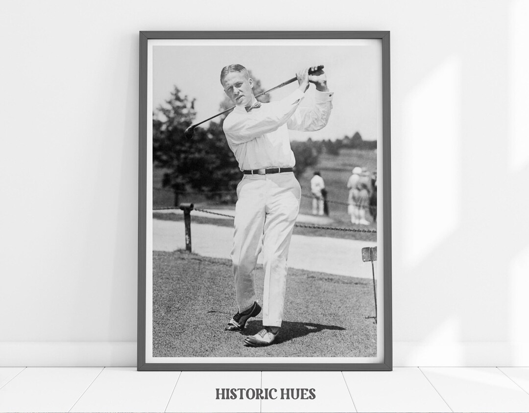 Vintage Golf Print, Bobby Jones Print, Golf Wall Art, Golf Poster, Man ...