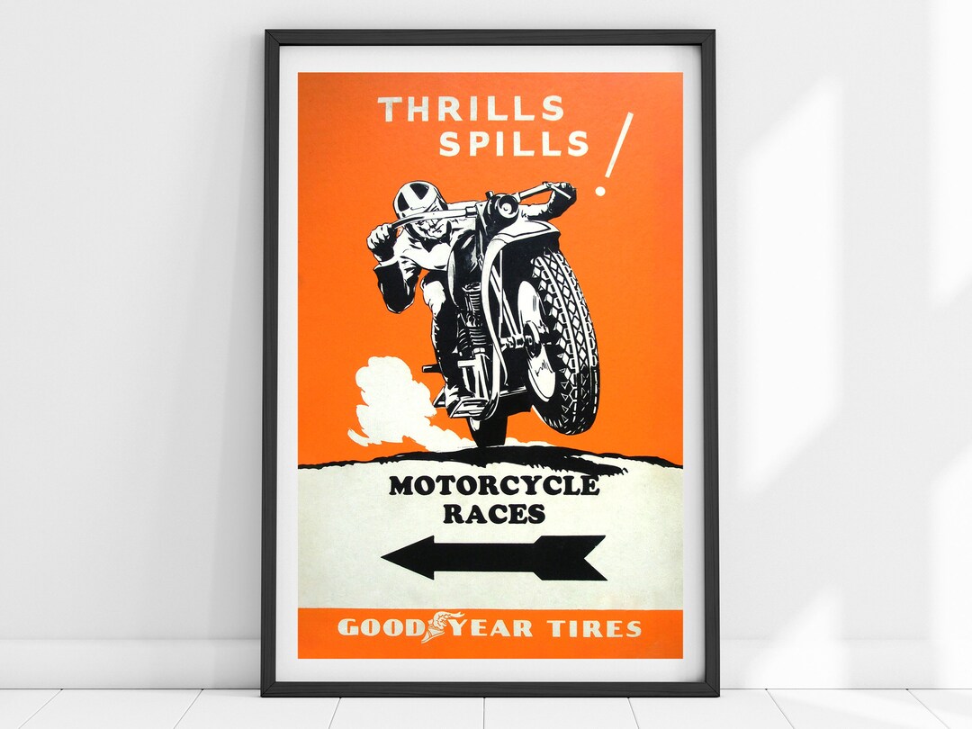 Motorcycle Travel Poster, Motorcycle Wall Art, Motorcycle Print ...