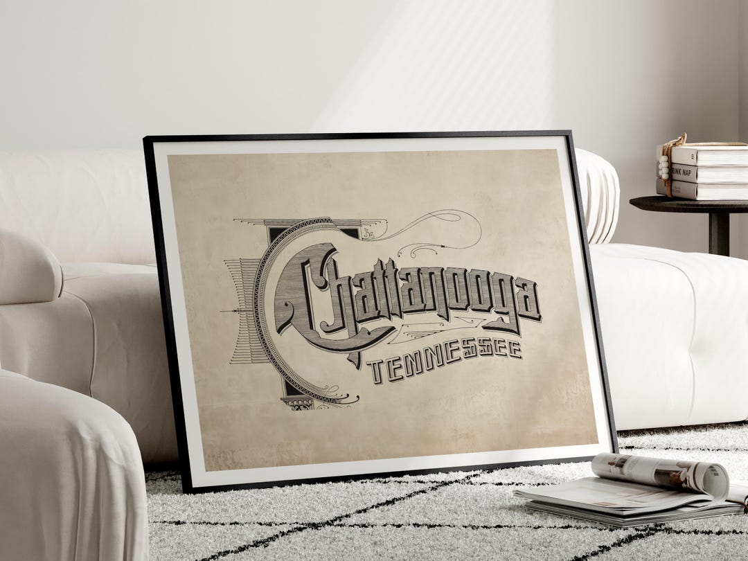 Chattanooga Art Print, Chattanooga Poster, Chattanooga Print ...