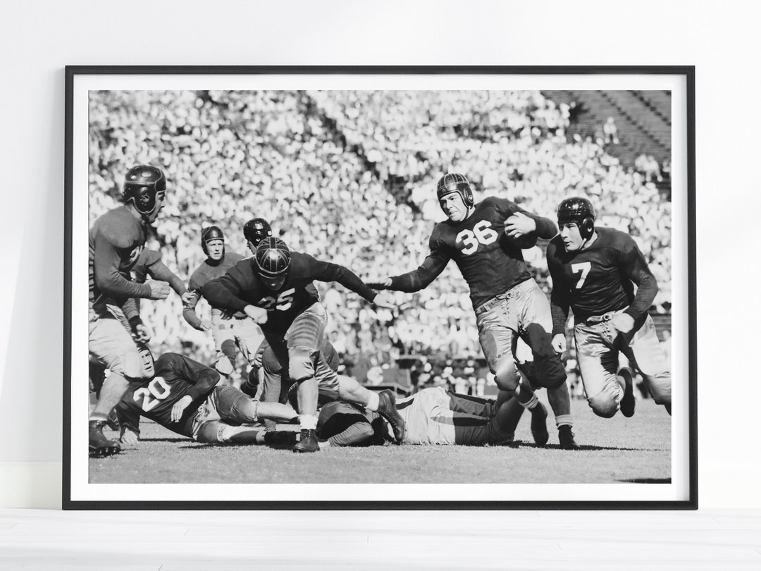 Vintage Football Print, Football Print, Football Wall Art, Football ...