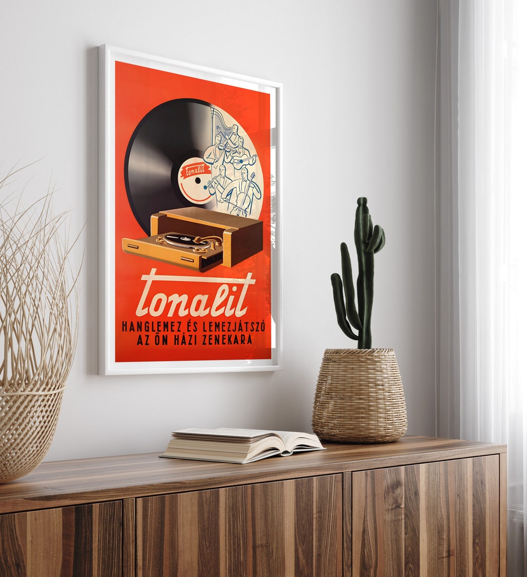 Vinyl Record Poster, Vintage Vinyl Record Print, Record Player Art ...