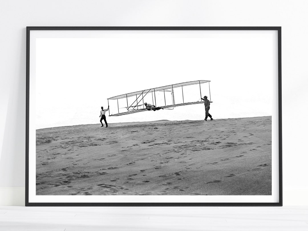 Vintage Plane Print, Wright Brothers Print, Vintage Airplane Poster ...