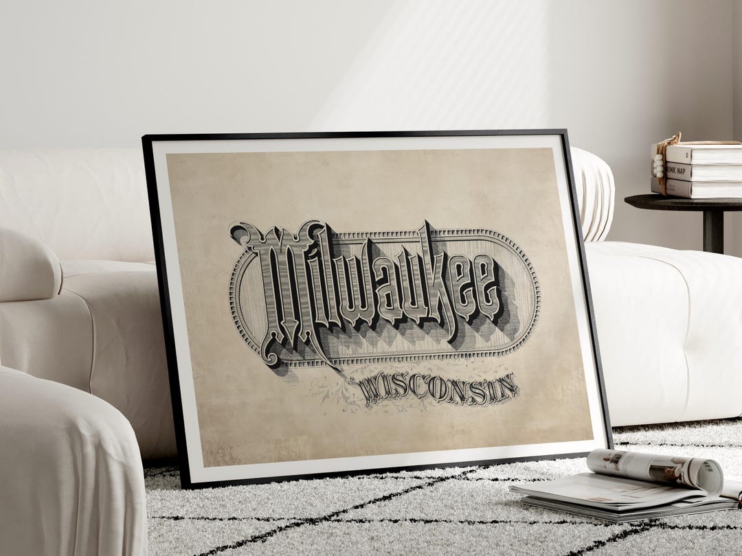 Milwaukee Print, Milwaukee Art Print, Milwaukee Poster, Milwaukee Wall ...