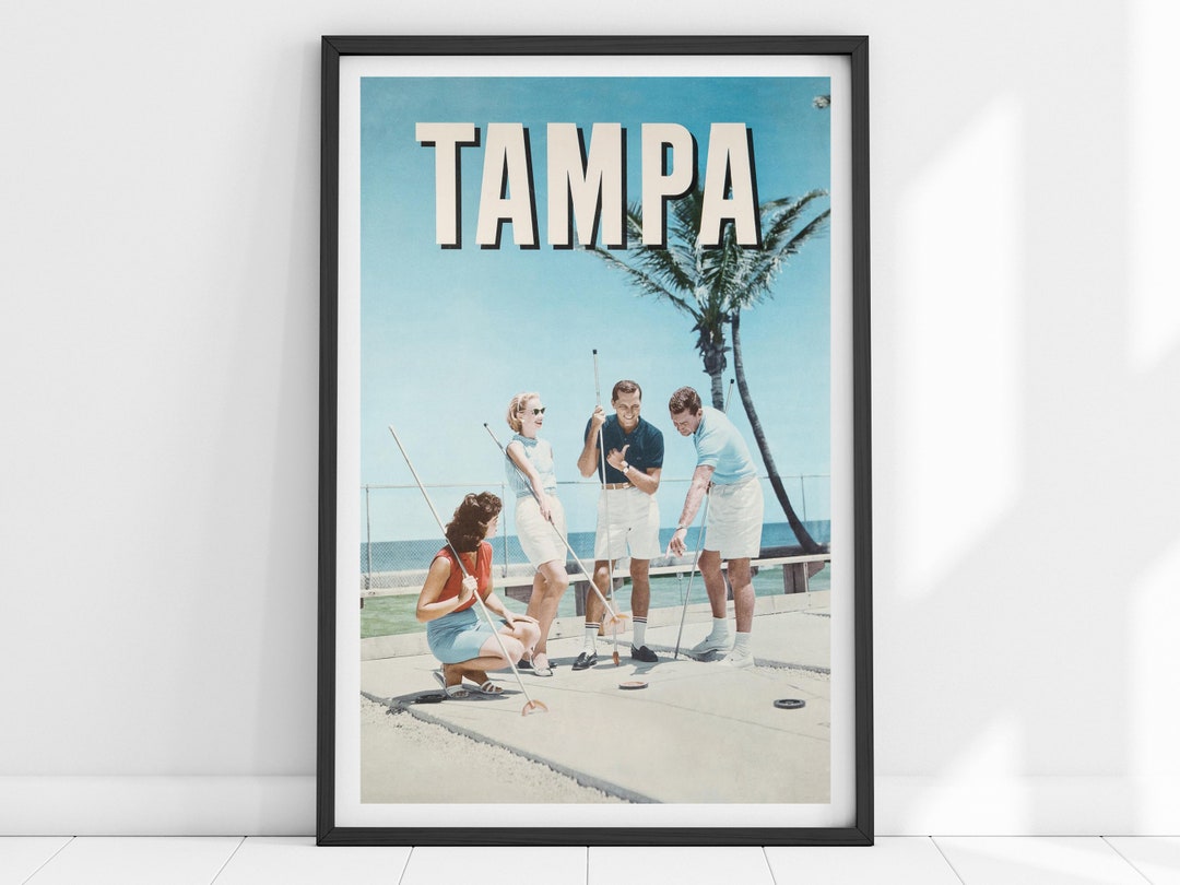 Tampa Travel Poster, Tampa Poster, Vintage Tampa Print, Tampa Gifts ...