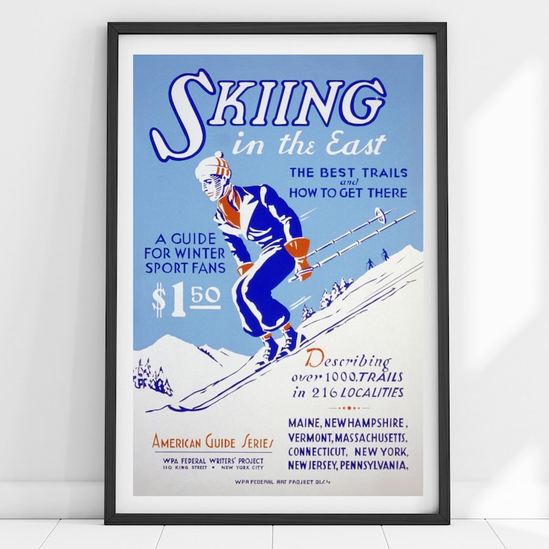 Ski Poster - Etsy