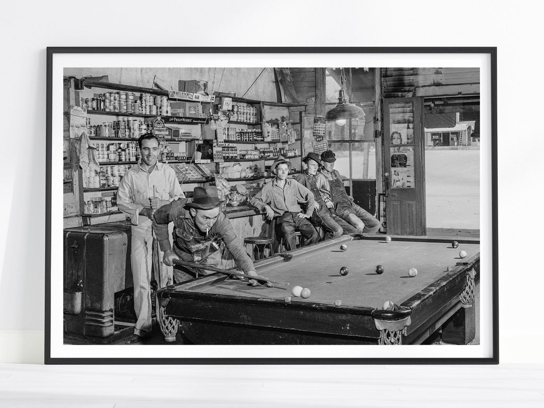 Vintage Billiards Print, Billiards Wall Art, Billiards Decor, Pool ...