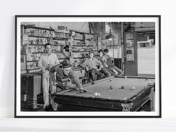 Pool Room Vintage Art