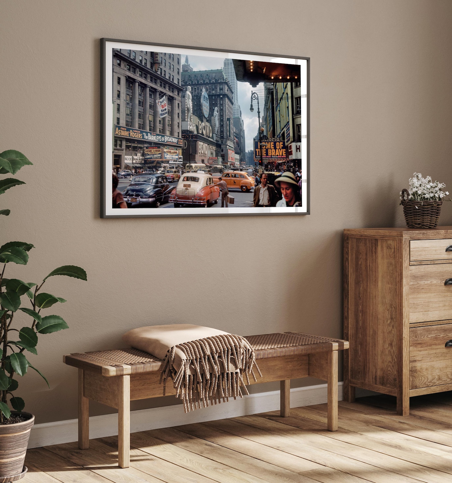 Vintage Times Square Print, New York City Print, New York City Wall Art ...