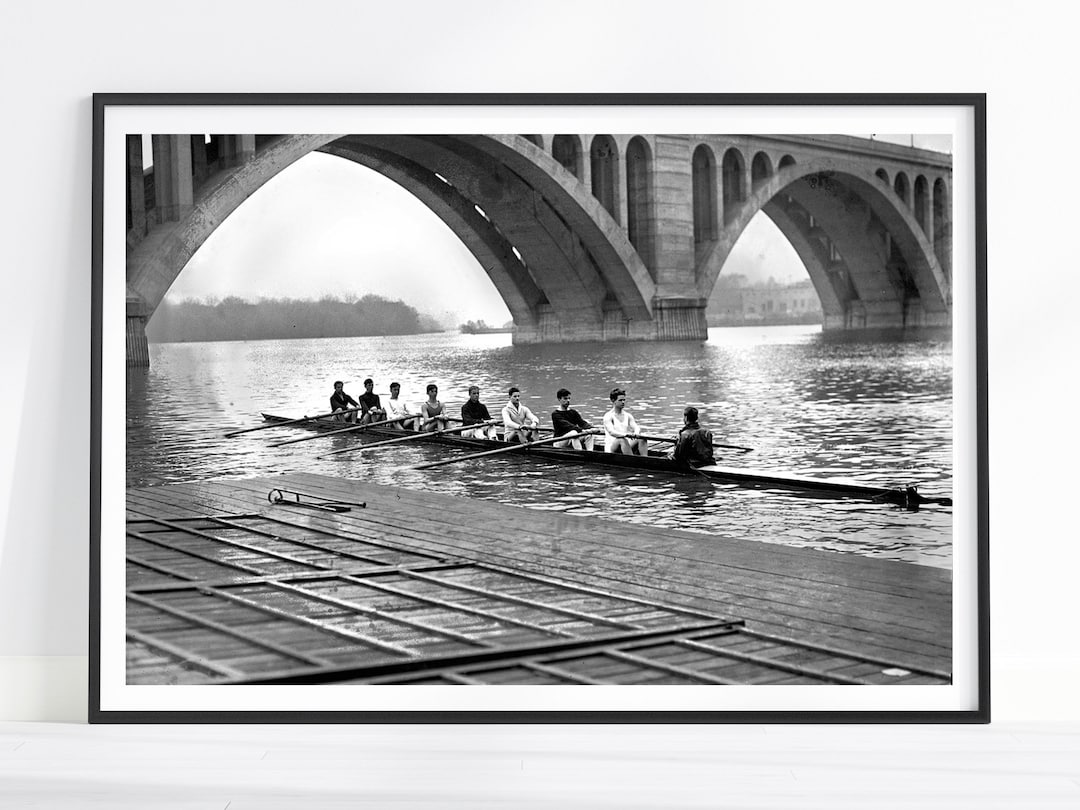 Vintage Rowing Photography, Black and White Print, Vintage Rowing Print ...