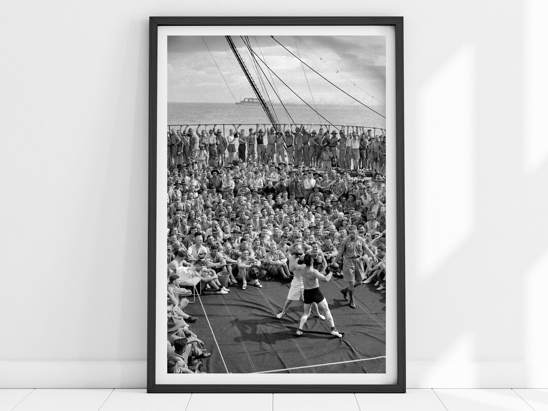 Vintage Boxing Print, Boxing Wall Art, Boxing Poster, Man Cave Wall Art ...