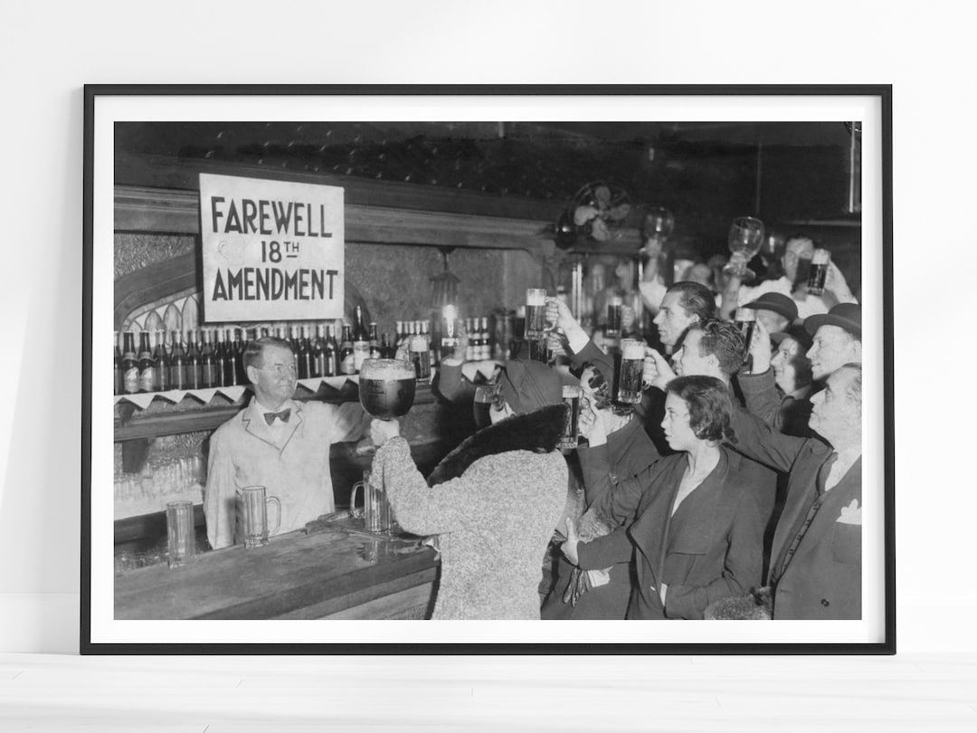 Vintage Prohibition Print, Vintage Wall Art, Beer Wall Art, Prohibition ...