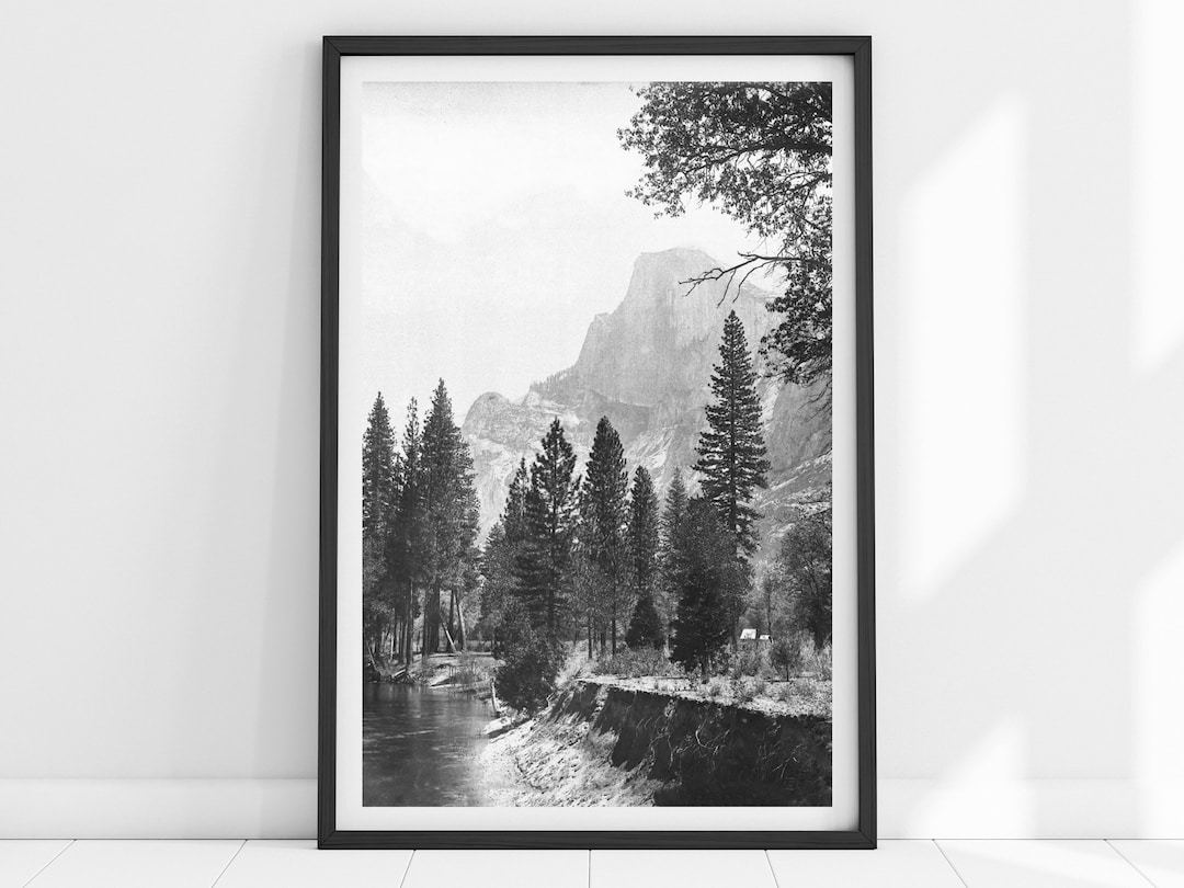 Vintage Yosemite Print, Yosemite National Park Print, Yosemite Decor ...