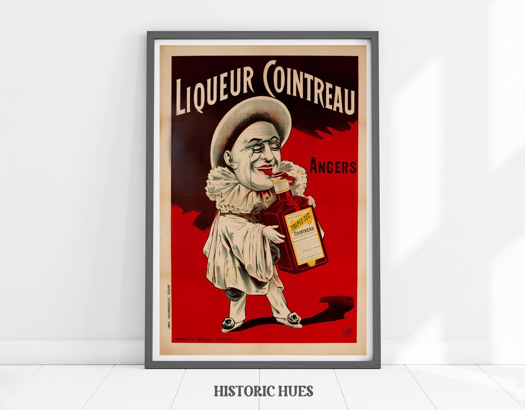 Vintage Cointreau Poster, Cocktail Poster, Bar Wall Art, Beverage Art ...
